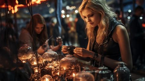 Premium Ai Image Halloween Witch Girl With Magic Book Of Spells