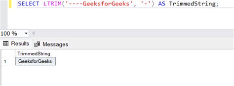 Sql Ltrim 用法及代码示例 纯净天空