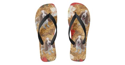 Basset Hound Ugly Christmas Sweater Thongs Zazzle