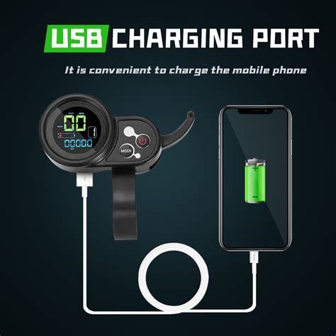 Kunray Electric Bike E Scooter Accessories 124dx Display 500w Ebike