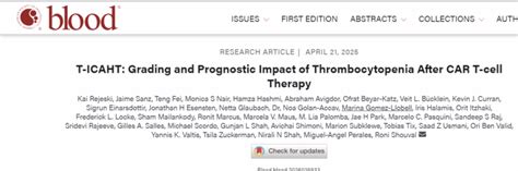 Grading And Prognostic Impact Of Thrombocytopenia After Car T Cell