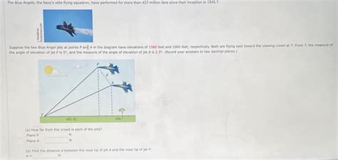 Solved Sugpose The Two Alue Angel Jets At Points P And A In Chegg