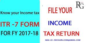 Know Your Income Tax Form ITR 7