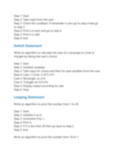 Solution Algorithm And Flowchart Studypool