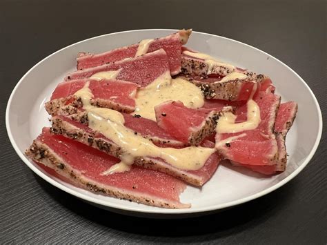 Homemade Seared Tuna With Sesame Ginger Sauce Rfood