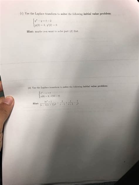 Solved 7 8 Points A Let Y T Be The Solution Of The Chegg Com