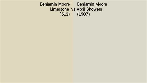Benjamin Moore Limestone Vs April Showers Side By Side Comparison