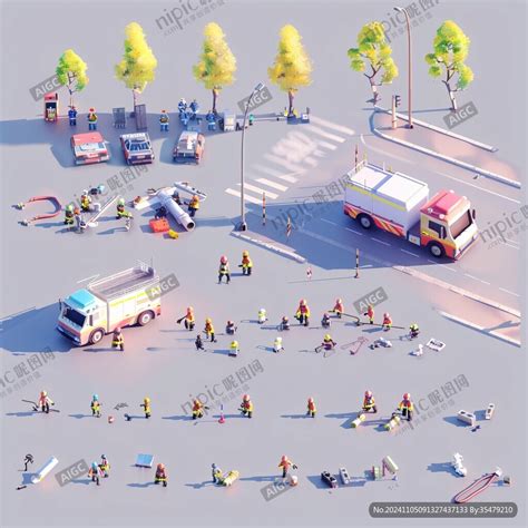 Ai创作图修路工人工作场景 维护交通人墙 公路维修 马路维护 道路交通景观小品 修筑马路 修路场景 维修公路 马路工程 修马路 道路修理 马路