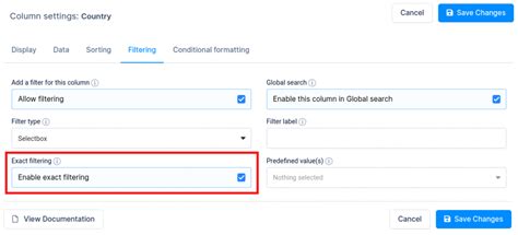 Advanced Filtering Wpdatatables Tables And Charts Wordpress Plugin