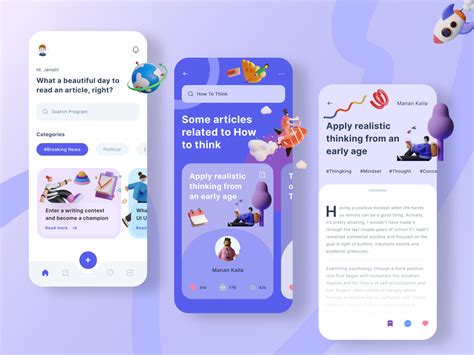 Article App UI UX Design By Bhumi On Dribbble