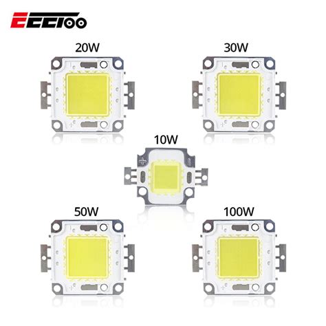 High Power Led Cob Chip 10w 20w 30w 50w 100w Light Beadsled Lamp Warm