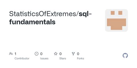 GitHub StatisticsOfExtremes Sql Fundamentals