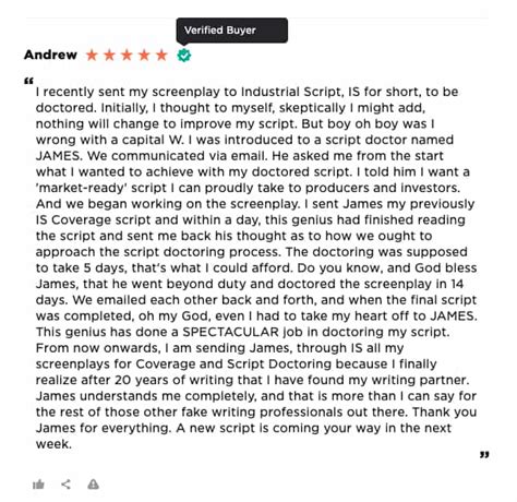 Script Doctor And Rewrite Services By Industrial Scripts®