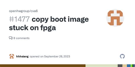 Copy Boot Image Stuck On Fpga · Issue 1477 · Openhwgroupcva6 · Github