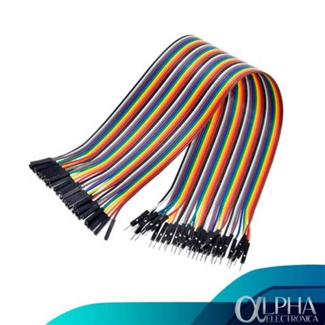 Cable Dupont Macho Hembra 30cm Electrónica Alpha Guatemala