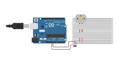 Circuit Design Dc Motor With Switch Project Tinkercad