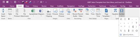 Uwp Insert Symbol Character Not On Keyboard Into Onenote Office