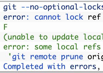 Git Pull Git Fetch Git No Optional Locks Fetch Origin Error