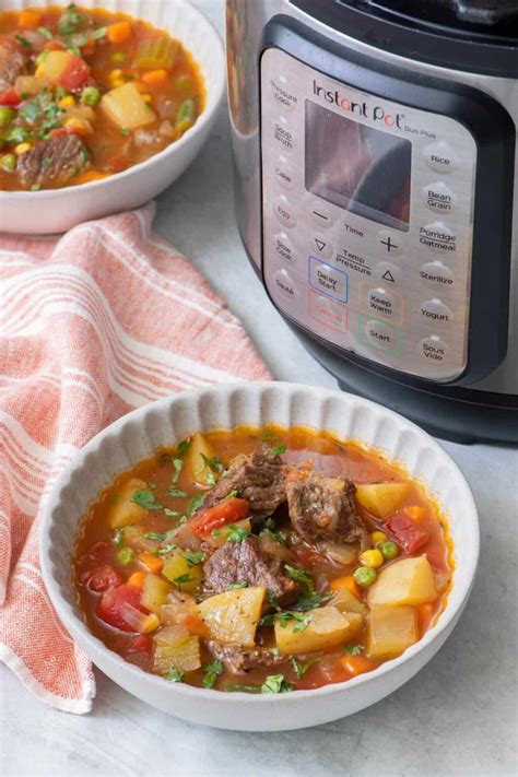 Vegetable Beef Soup Instant Pot