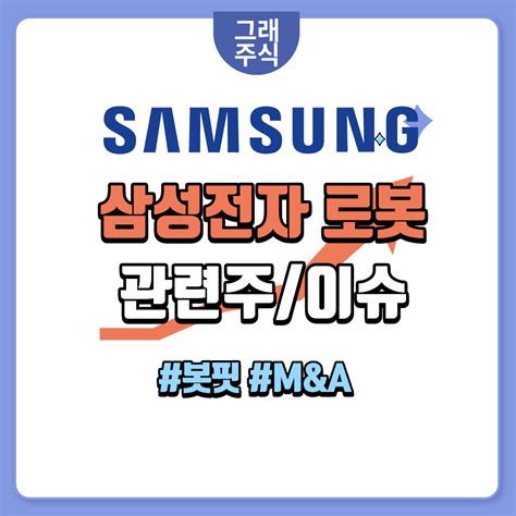 삼성전자 로봇 관련주 봇핏 M A 그래주식