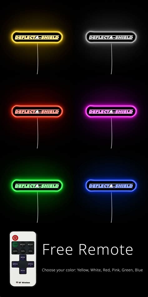 Deflecta Shield Logo Neon Wall Light