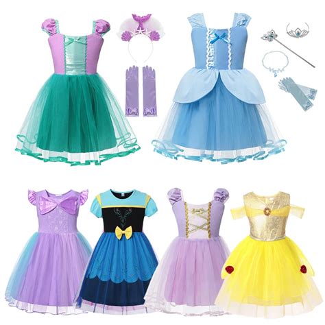 아기 옷 여아 공주 신데렐라 백설 공주 드레스 안나 벨 얽힌 의상 어린이 생일 복장 Aliexpress