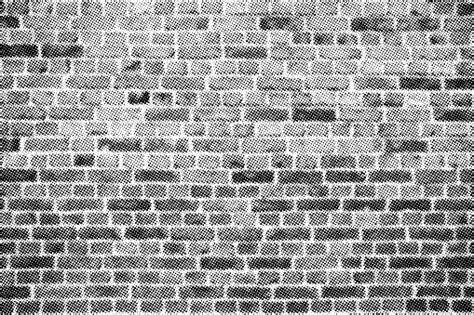 하프 톤 벡터 벽돌 벽 텍스처 오버레이입니다 흑백 추상 적튀 배경 벽돌에 대한 스톡 벡터 아트 및 기타 이미지 벽돌 하프톤 0명 Istock