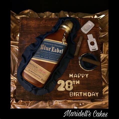 Johnnie Walker Blue Cake For Whiskey Lovers