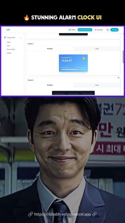 🚀 Mind Blowing Alarm Clock Ui With Reactjs And Framer Motion ⏰🔥shorts