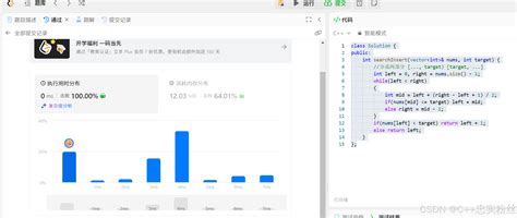 二分查找算法4 搜索插入位置二分查找4 Csdn博客