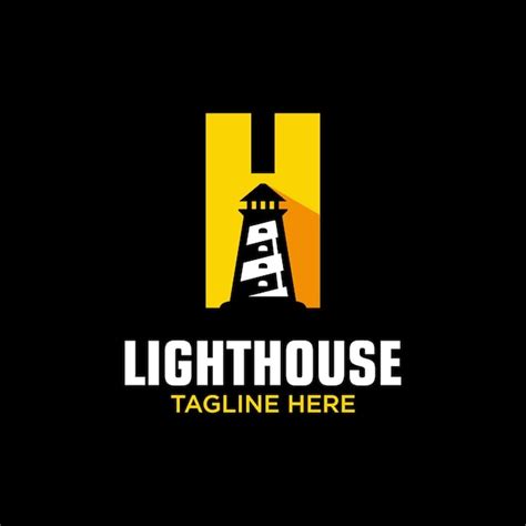 Premium Vector Letter H Lighthouse Logo Design Template Inspiration