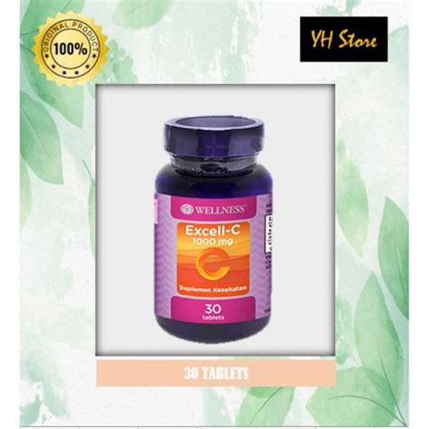 Jual Vitamin Excell C 1000mg 30 Tablets | Shopee Indonesia