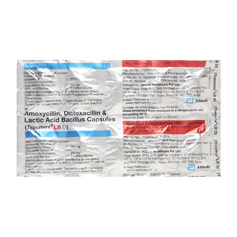 Tresmox Lb D Capsule 10s Price Uses Side Effects Netmeds