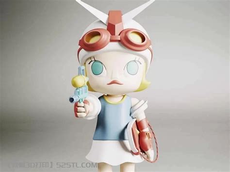 可爱潮流手办泡泡玛特 3d打印模型stl免费下载 百度网盘云下载【我爱3d打印】