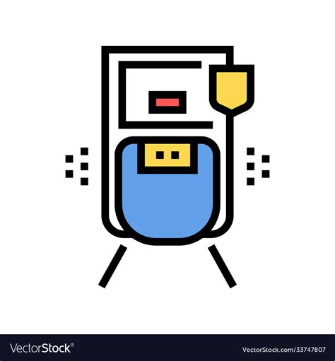 Motion Sensor Color Icon Isolated Royalty Free Vector Image