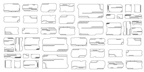 Premium Vector Futuristic Interface Ui Elements Holographic Hud User Interface Elements High