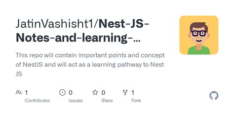Github Jatinvashisht Nest Js Notes And Learning Pathway This Repo Will Contain Important