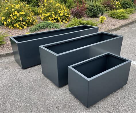 Powder Coated Steel Trough Planters Flora Select