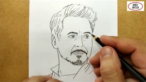 tony stark drawing