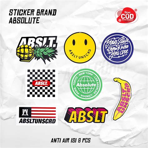 Sticker Pack Brand Stiker Distro Brand Lokal Indonesia Anti Air Lazada Indonesia