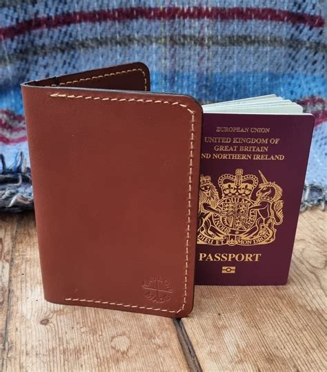 Leather Passport Cover Folksy