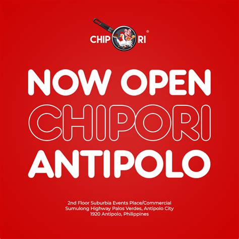 Chipori Chipori Antipolo Is Now Officially Open 🎉