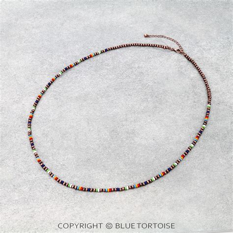 Navajo Style Pearl And Bead Necklace Bluetortoisewholesale