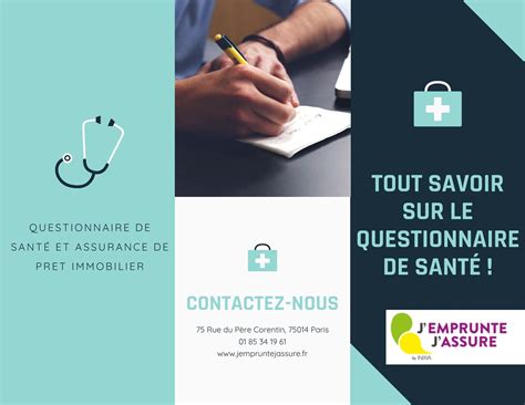 Assurance Emprunteur Tout sur le questionnaire de santé