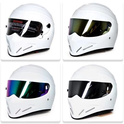 White Helmet Stig For Motorcycles