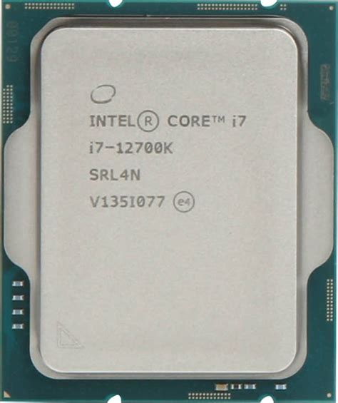 Intel Core i7-12700K LGA 1700 12th Gen Processor, Dual-Channel DDR5 ...