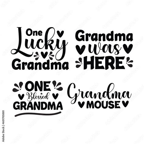 Grandma Svg Bundle Grandma Shirt Svg Blessed Grandma Svg