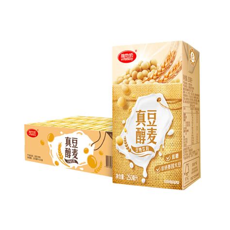 维他奶 豆奶饮料250ml24盒 整箱装 植物奶蛋白饮料 麦香口味 真豆醇麦 低糖植物蛋白饮料 营养早餐奶【图片 价格 品牌 评论】 京东