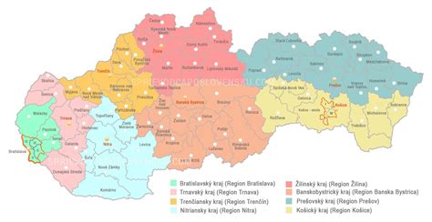 Districts Guide To Slovakia