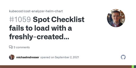 Spot Checklist Fails To Load With A Freshly Created Deployment · Issue 1059 · Kubecost Cost